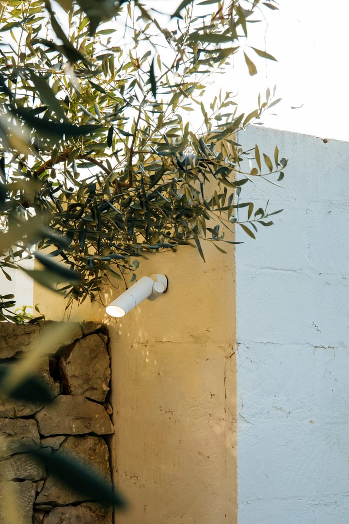 The super compact Flos adjustable outdoor spotlight designed by Van Duysen