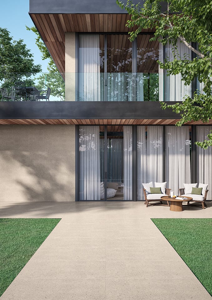 Grès cérame de Casalgrande Padana inspiré par les roches des Alpes