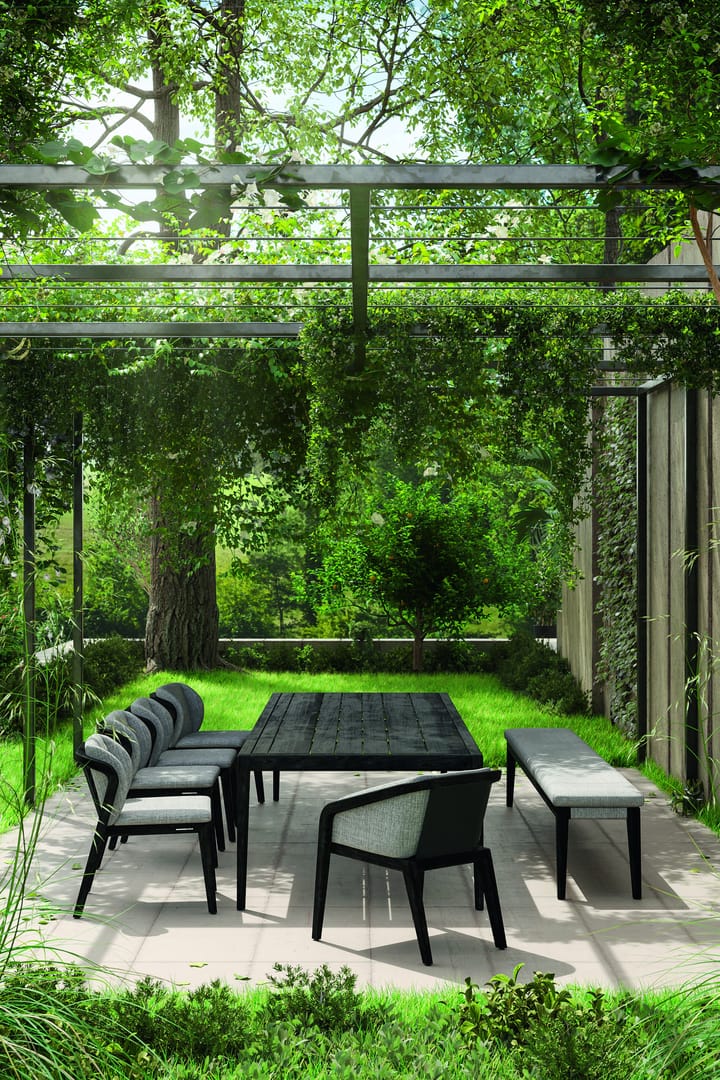 The Sunrise collection of outdoor teak furniture by Manutti