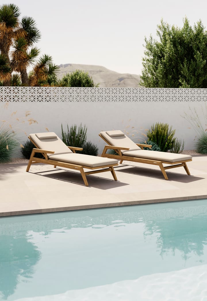 The Sunrise collection of outdoor teak furniture by Manutti