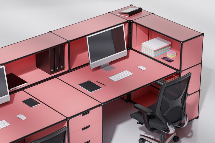 System 180 during imm cologne 2024: office furniture at Design Post Köln