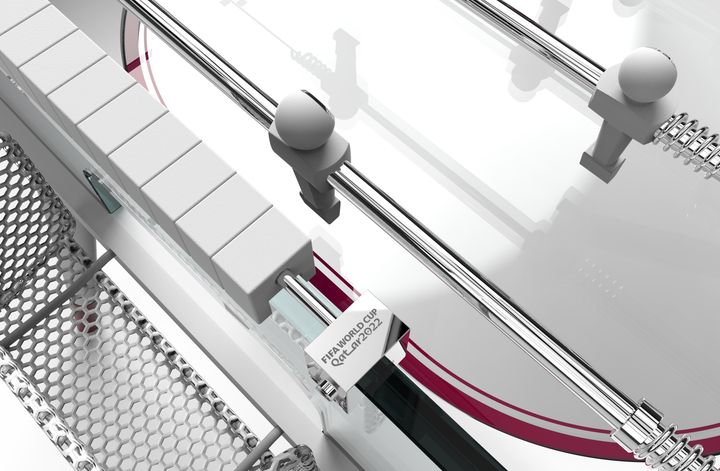 The Teckell foosball table for the FIFA World Cup Qatar 2022