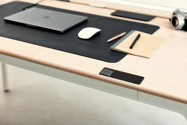 The adjustable, modular smart desk Tenon at ICFF 2024