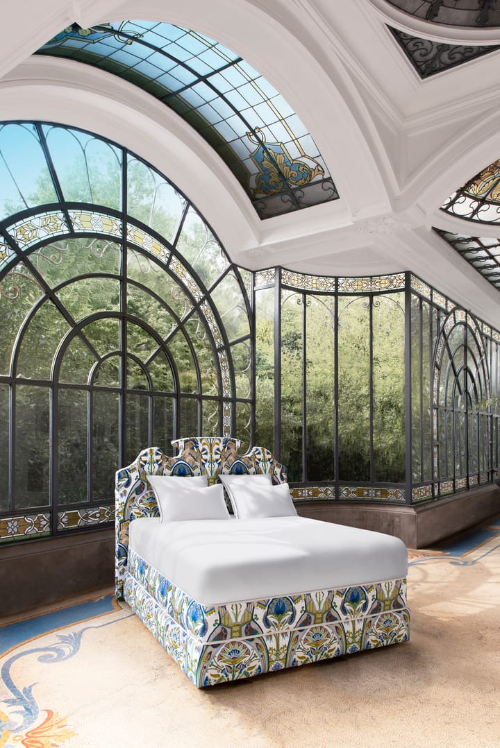 Auguste is Tréca's handcrafted bed at the Salone del Mobile 2023