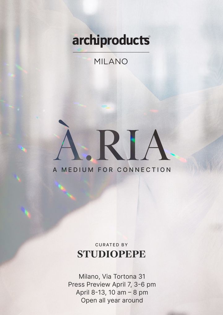 'Aria' is the Archiproducts Milano 2025 project by Studiopepe