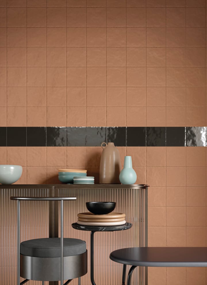 Iris Ceramica red clay wall tiles