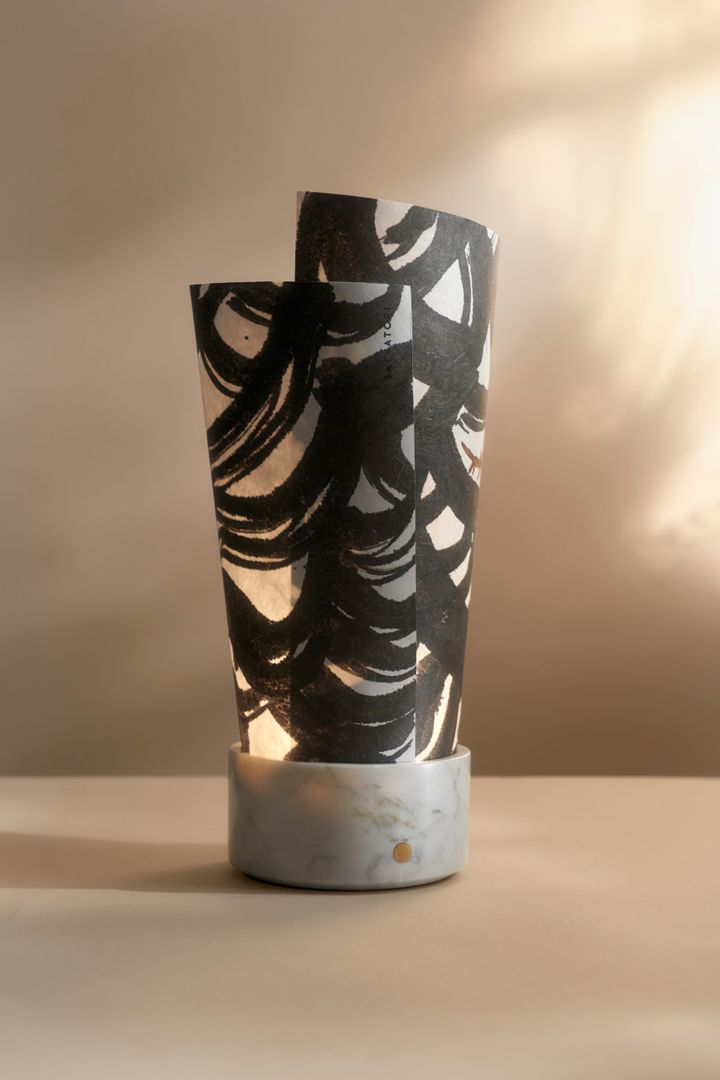 Teo cordless table lamp designed by Luca Nichetto for Salvatori