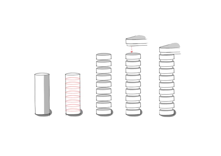 Porada tables and chairs by Meneghello Paolelli