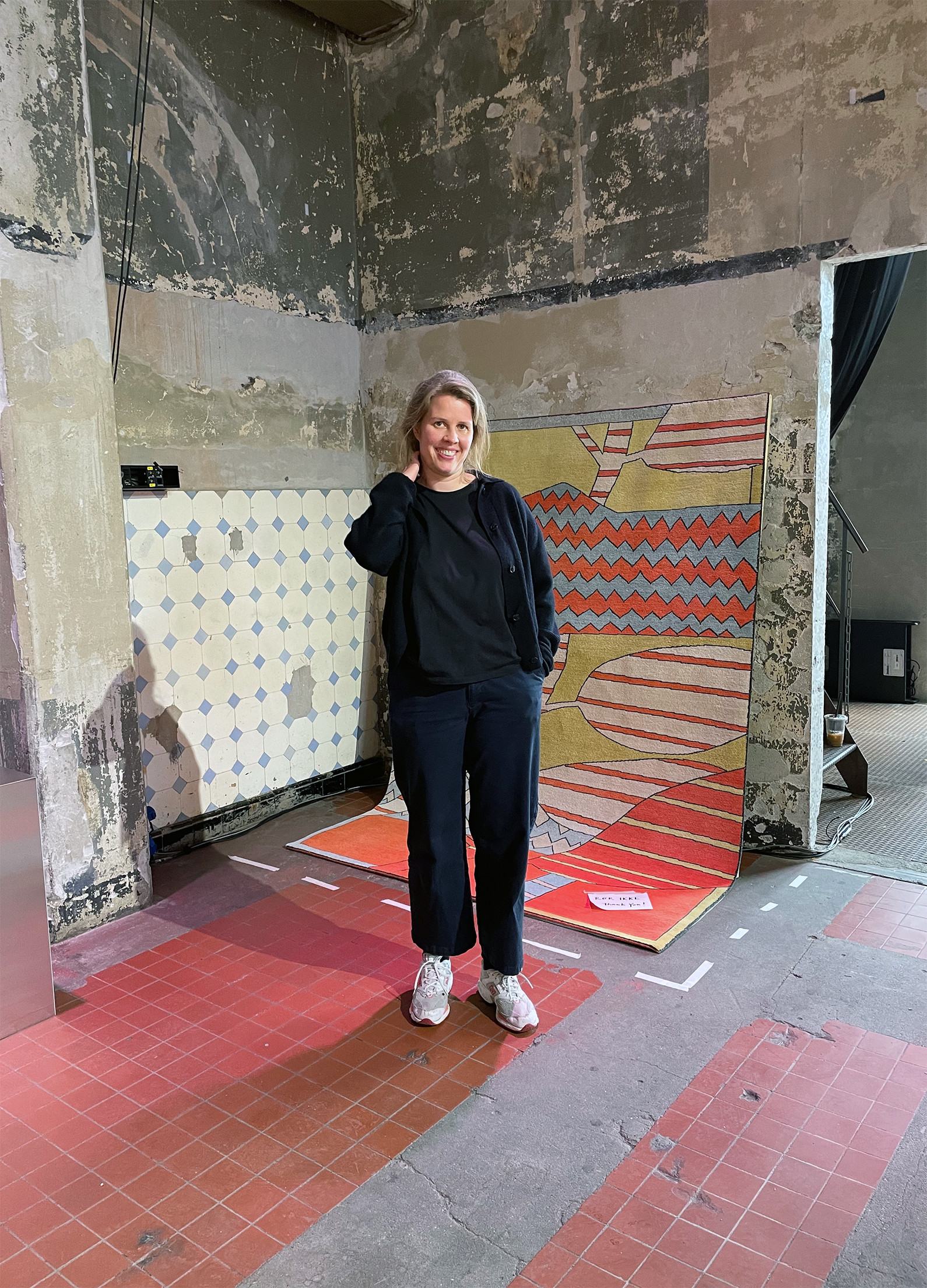 RÄKKI RUGS presents textile painting designed by founder Rebekka Stange