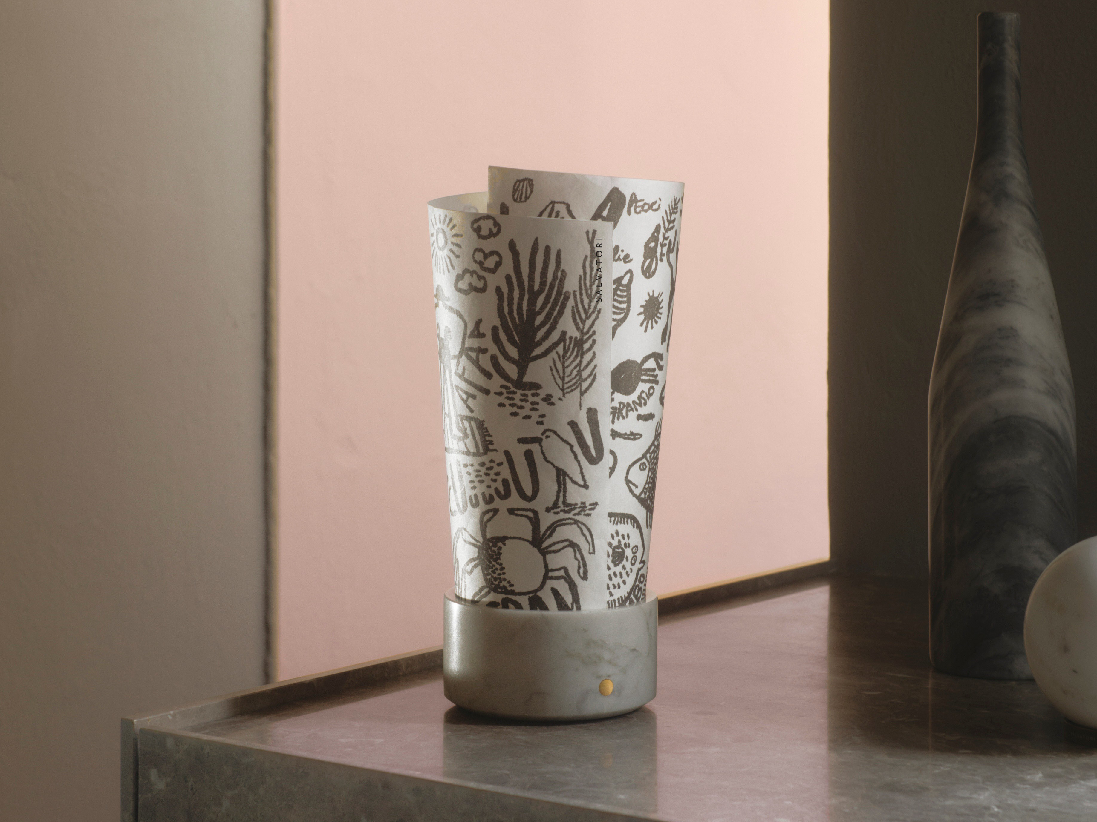 Teo cordless table lamp designed by Luca Nichetto for Salvatori