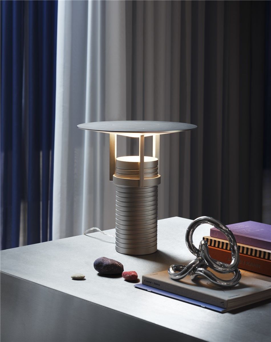 Jamie Wolford's Set Lamp for Muuto in matte aluminum
