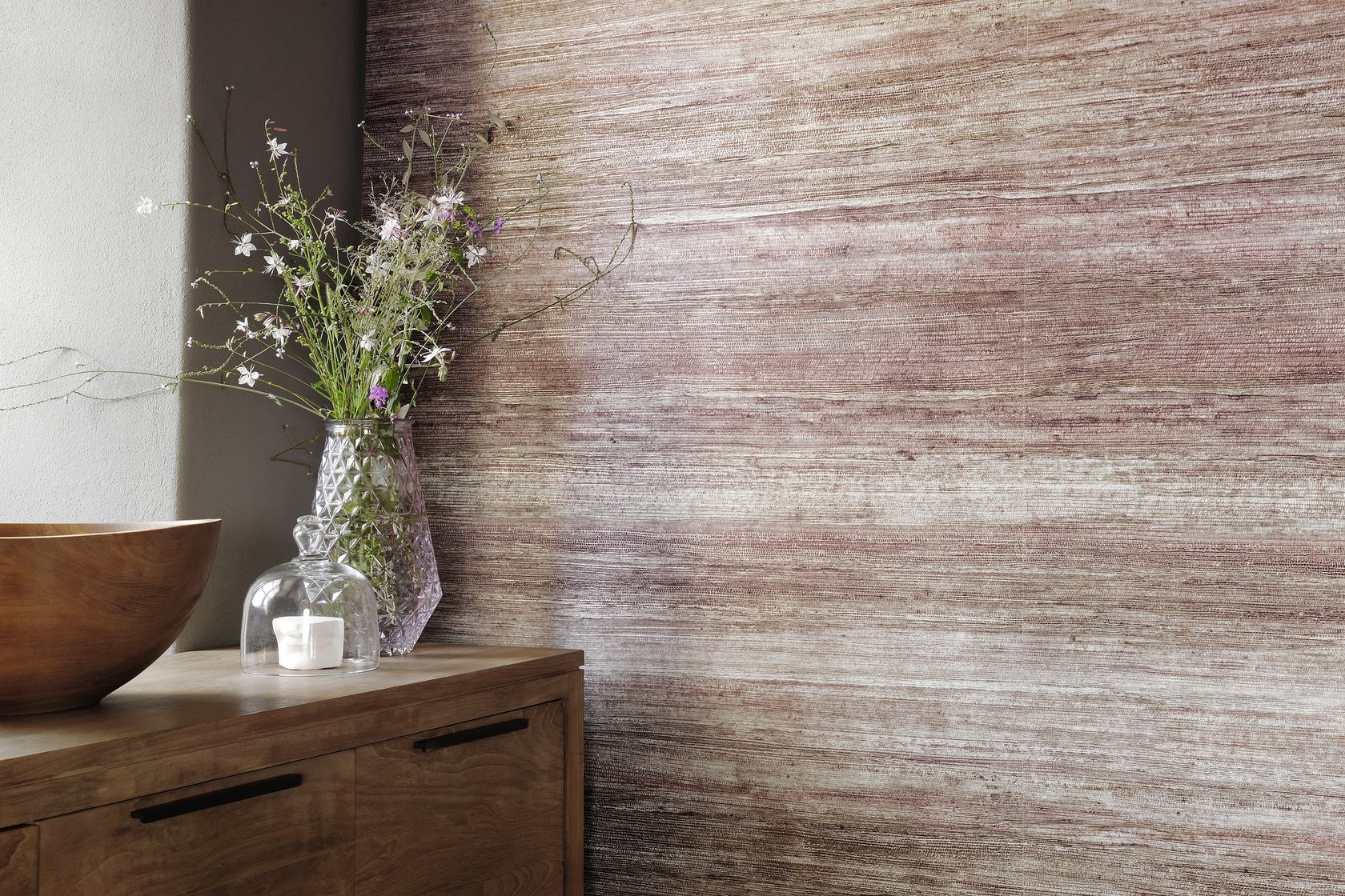 Washable vinyl wallpaper SINABAYE METAL Opening Collection By Élitis