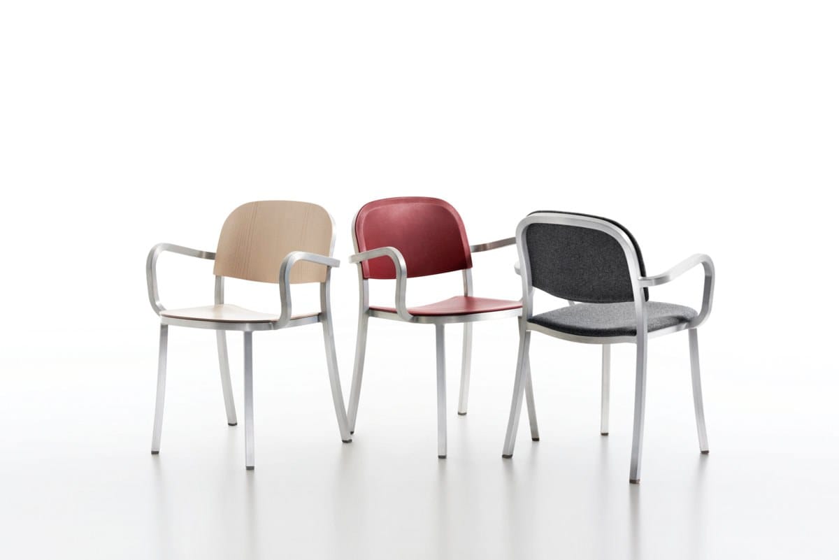 1 INCH | Chair with armrests 1 Inch Collection By Emeco design Jasper ...