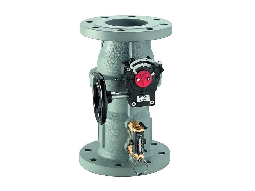 Flanged balancing valve with flow meter 132 | Balancing valve By CALEFFI