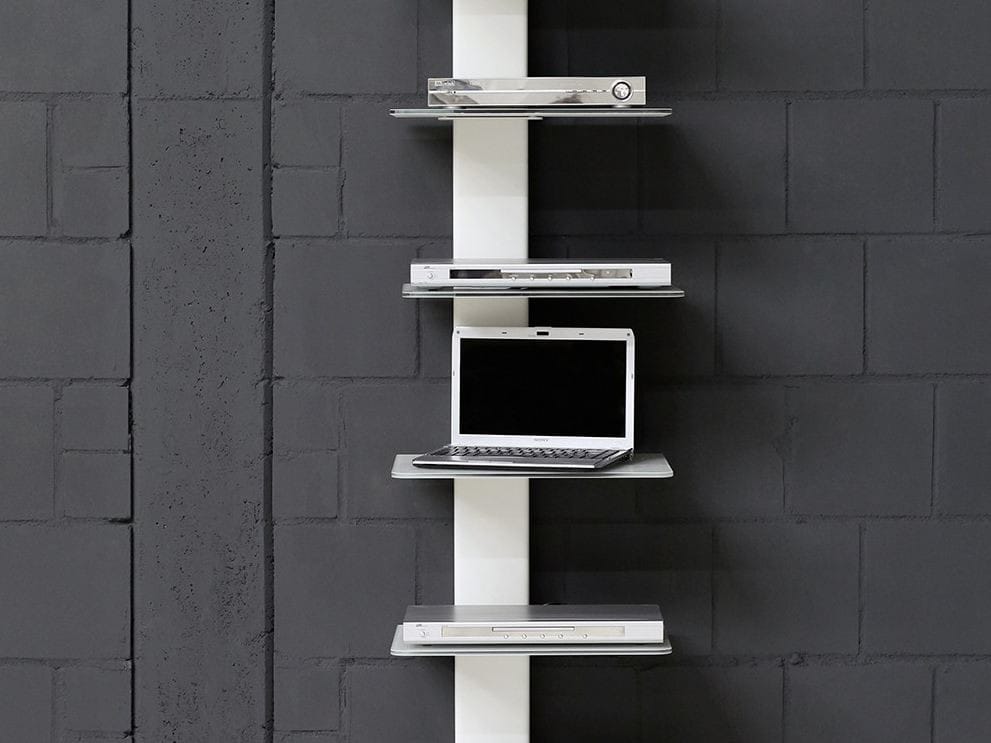 PROP - ART145 | Bookcase Wall-mounted floating glass bookcase By ...