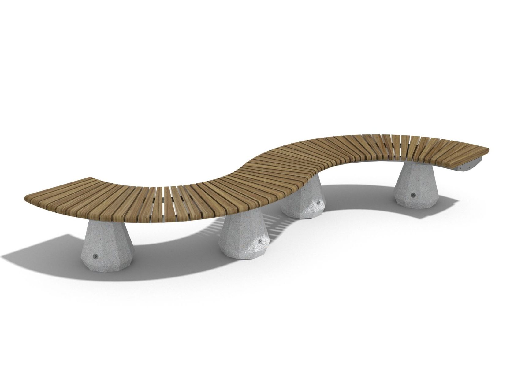 156 | Curved bench Sectional Curved lacquered wooden Bench By ENCHO ...
