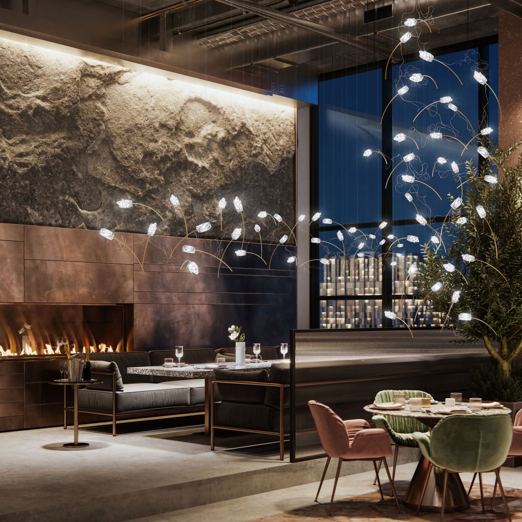 TULIP FREE STANDING Pendant lamp By Slamp | design Marc Sadler