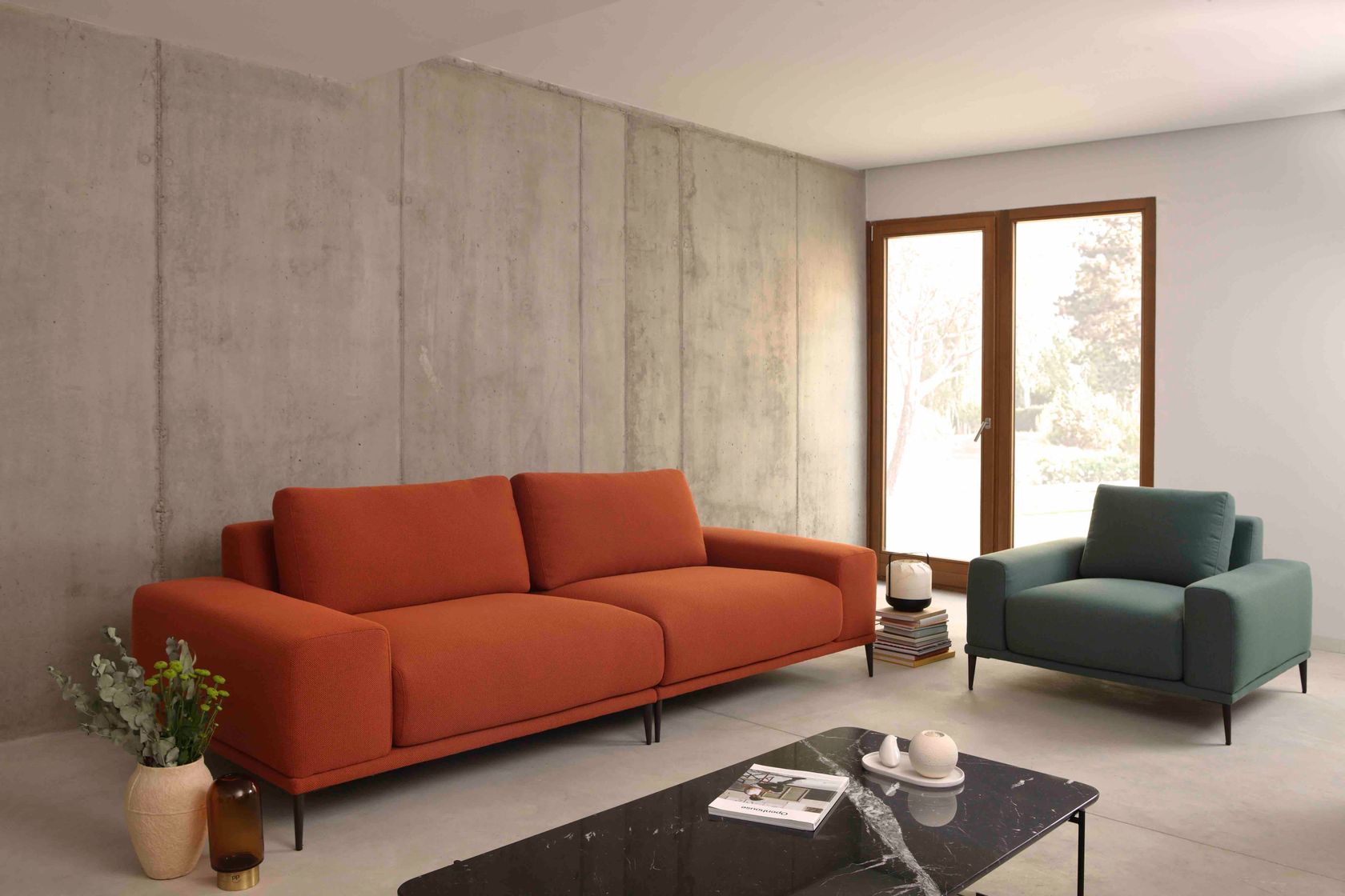 ODIL | 2 seater sofa By Lebom