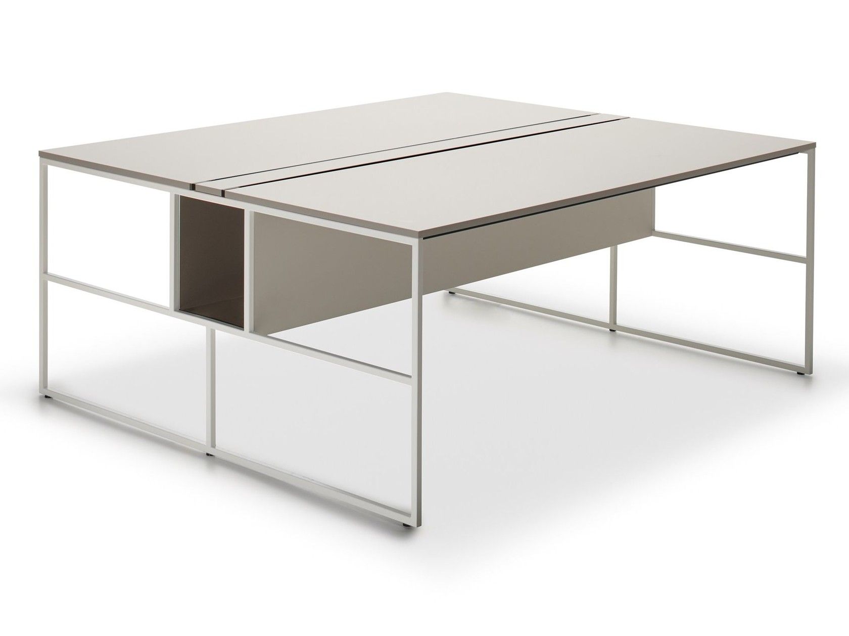 20.VENTI Rectangular Fenix-NTM® office desk By MDF Italia | design 967Arch