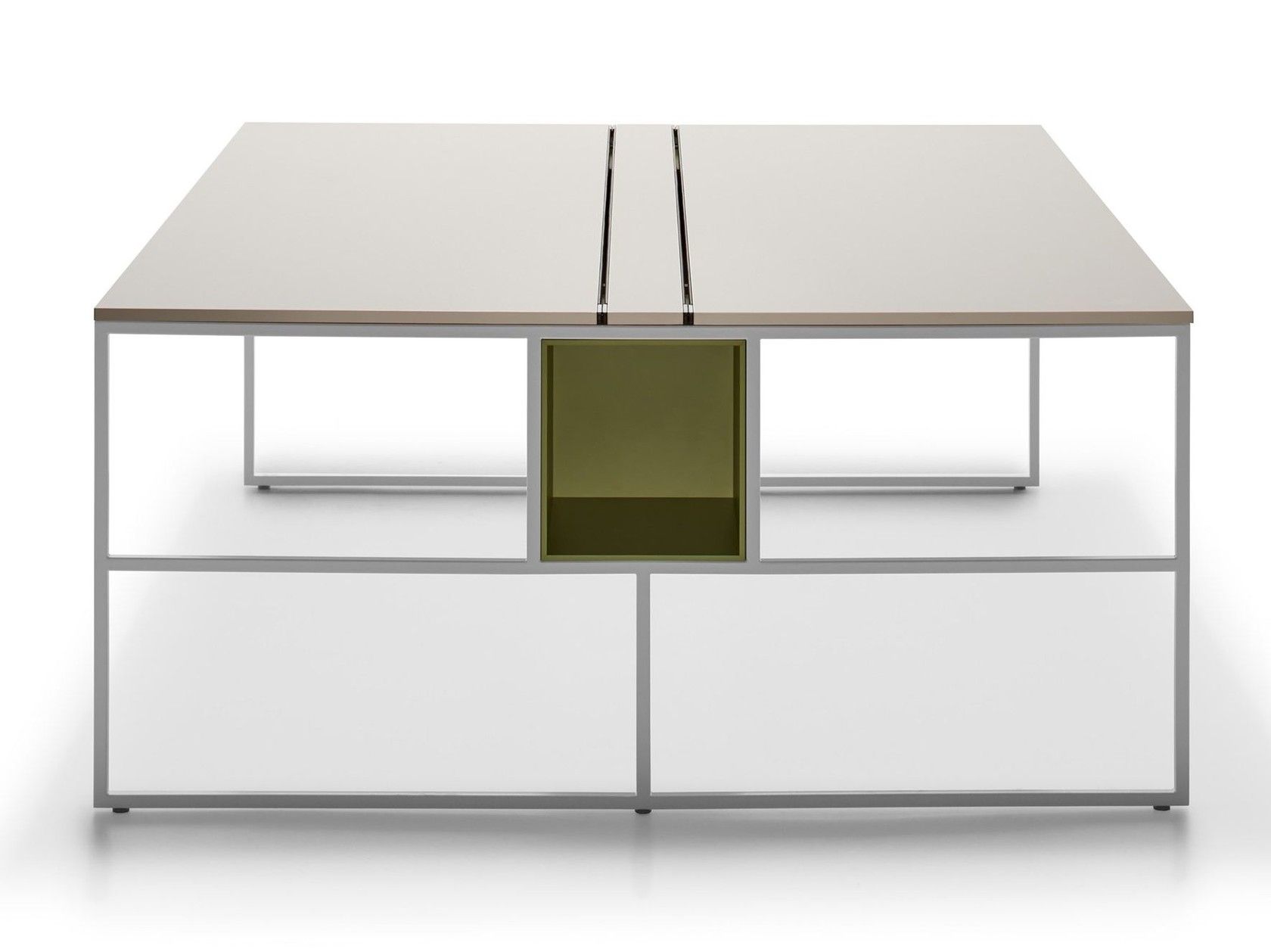 20.VENTI Rectangular Fenix-NTM® office desk By MDF Italia | design 967Arch