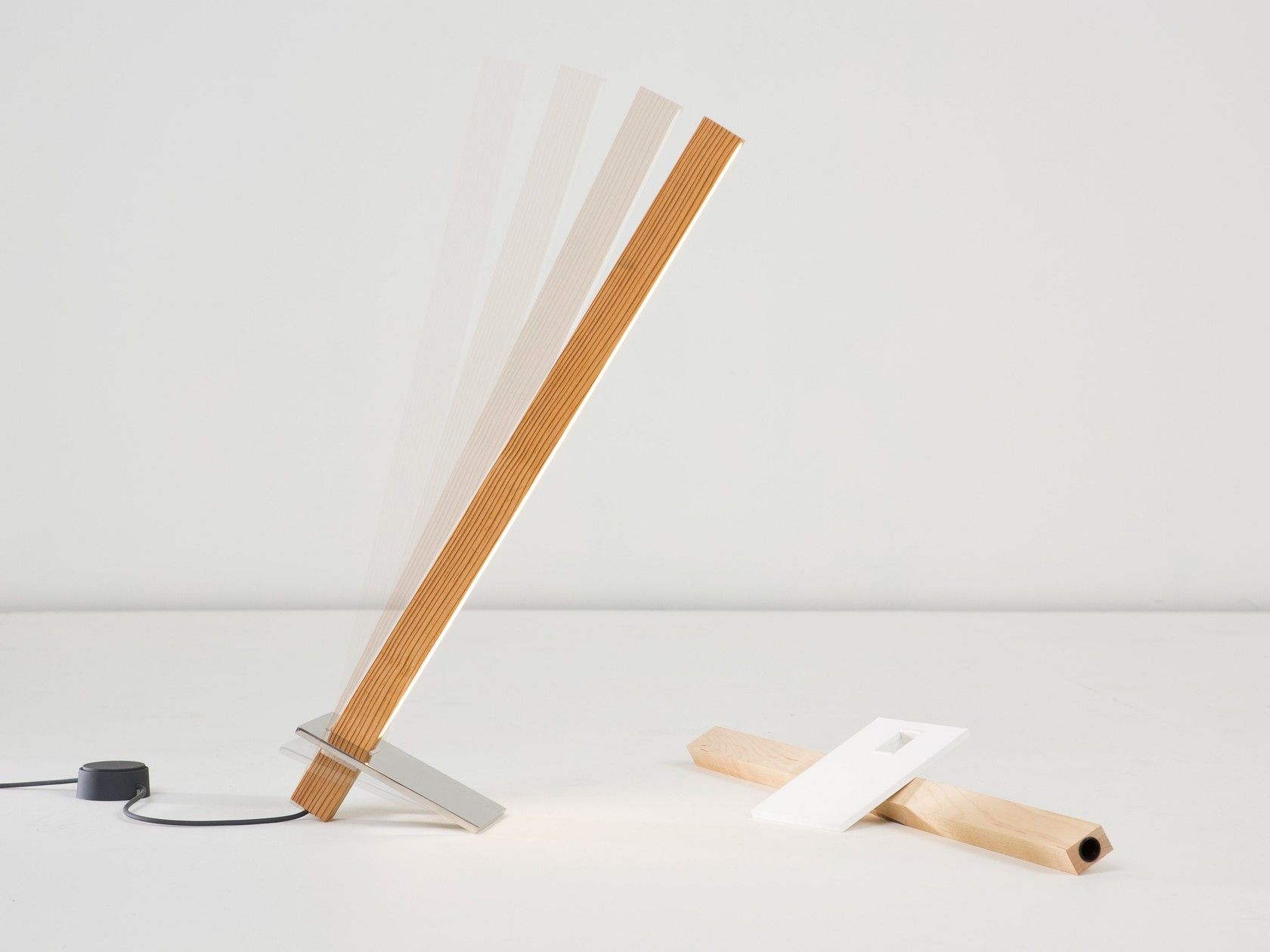 LED wooden table lamp 2ft TABLE TORCH Portable Collection By Stickbulb ...