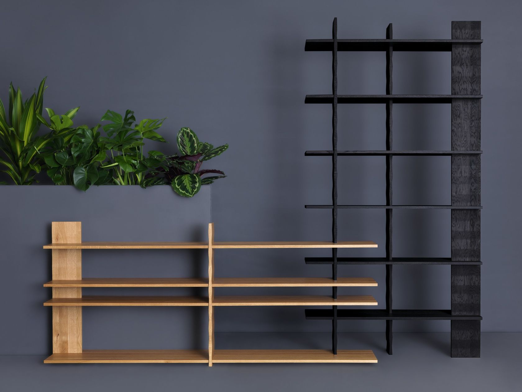 Open freestanding wooden bookcase 3°REGAL By ZEITRAUM design Aero ...