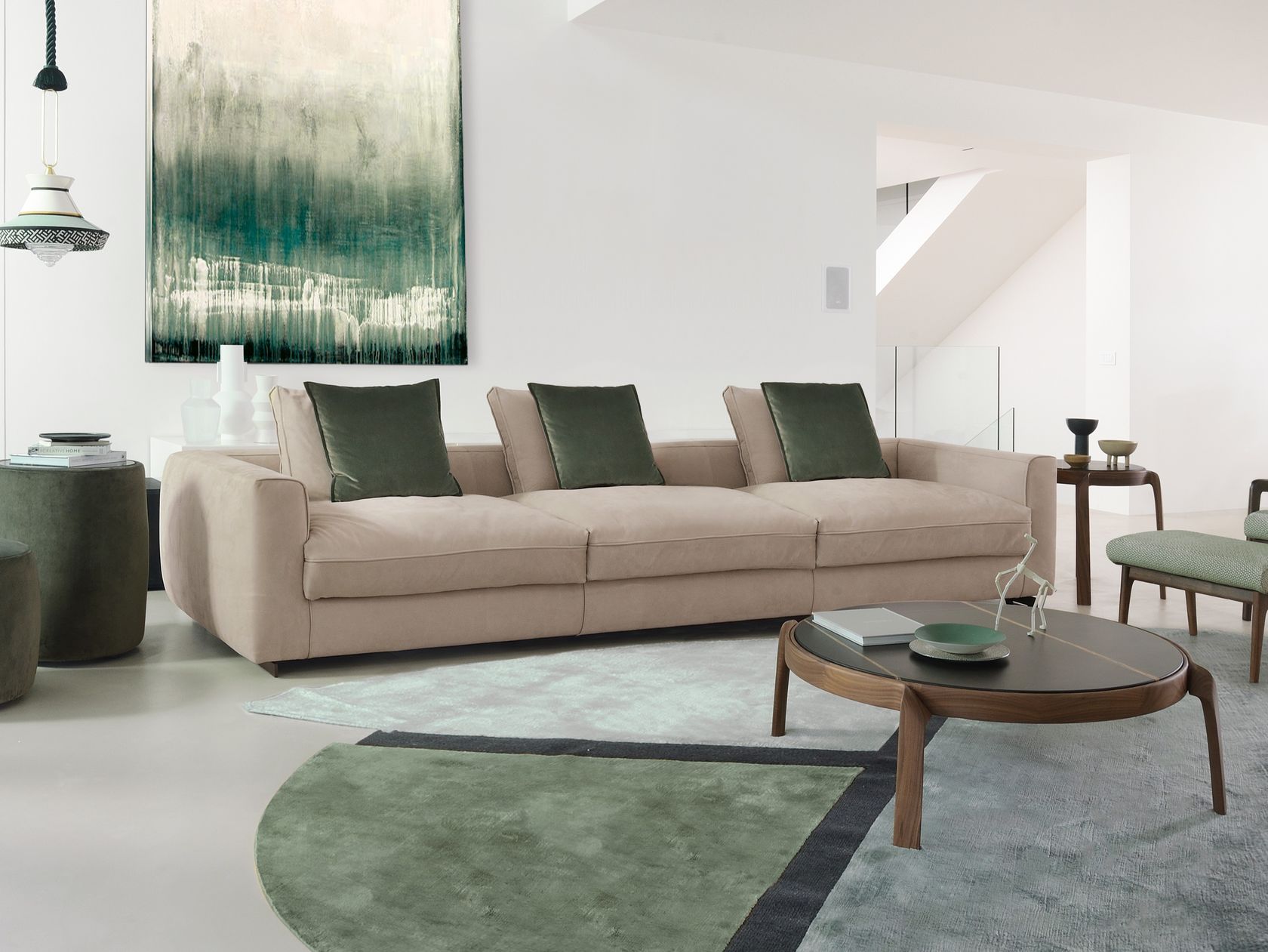 CAPETOWN 3 seater curved sofa By CTS SALOTTI | design Marconato & Zappa