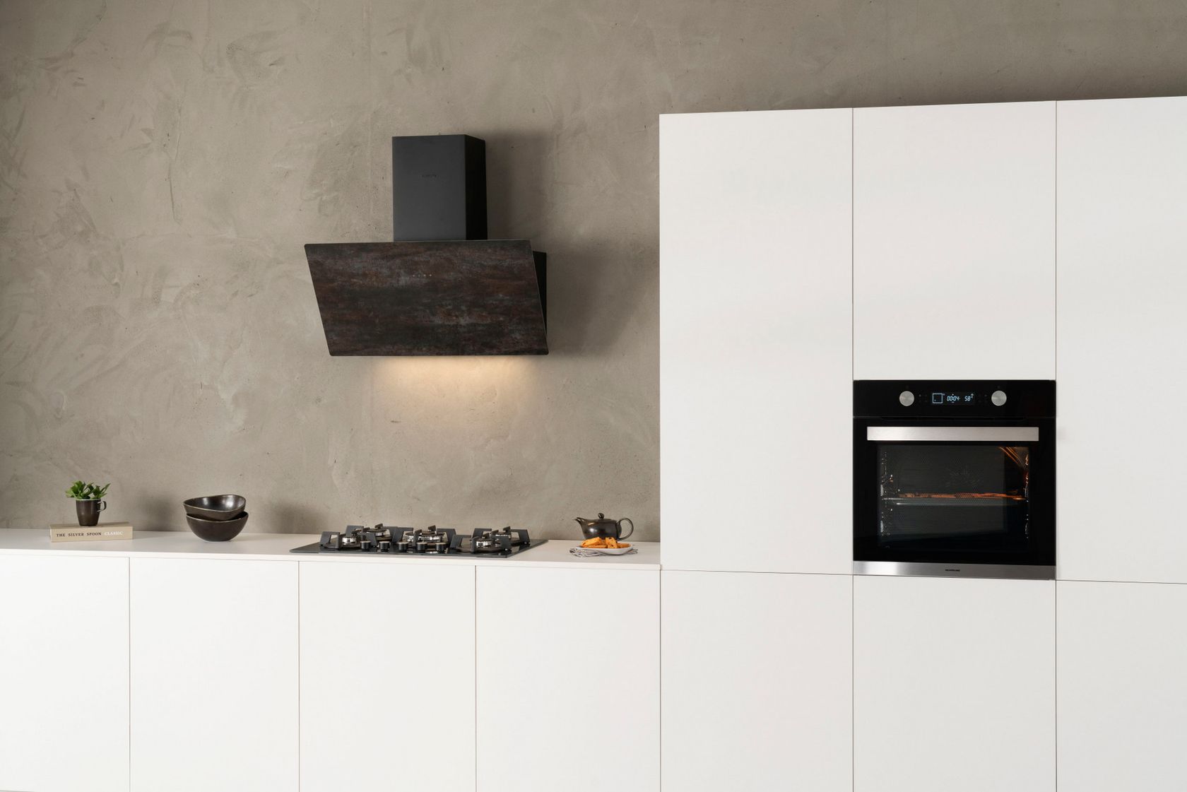 Wall-mounted cooker hood with touch controls 3474 STRONG By Silverline