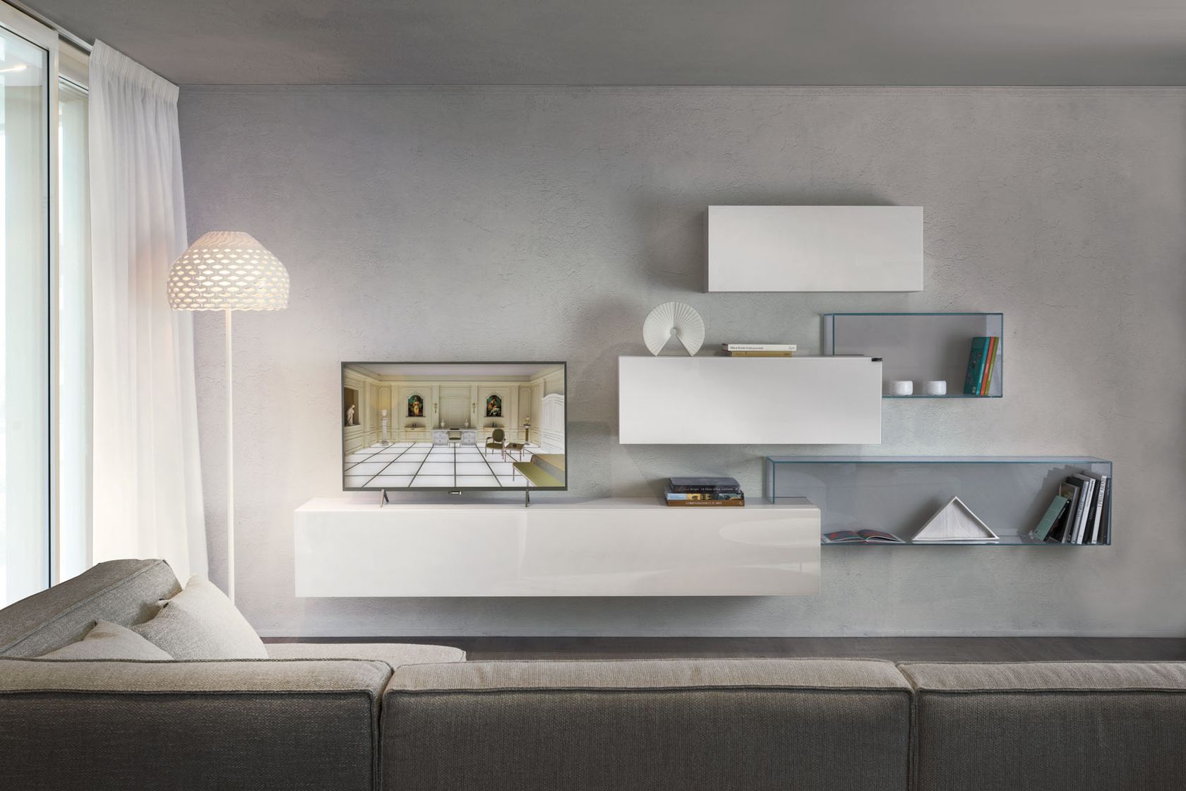 36E8 GLASS | Storage wall By Lago design Daniele Lago