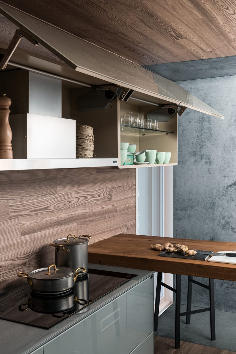 36E8 GLASS | Kitchen with peninsula 36e8 Collection By Lago design ...