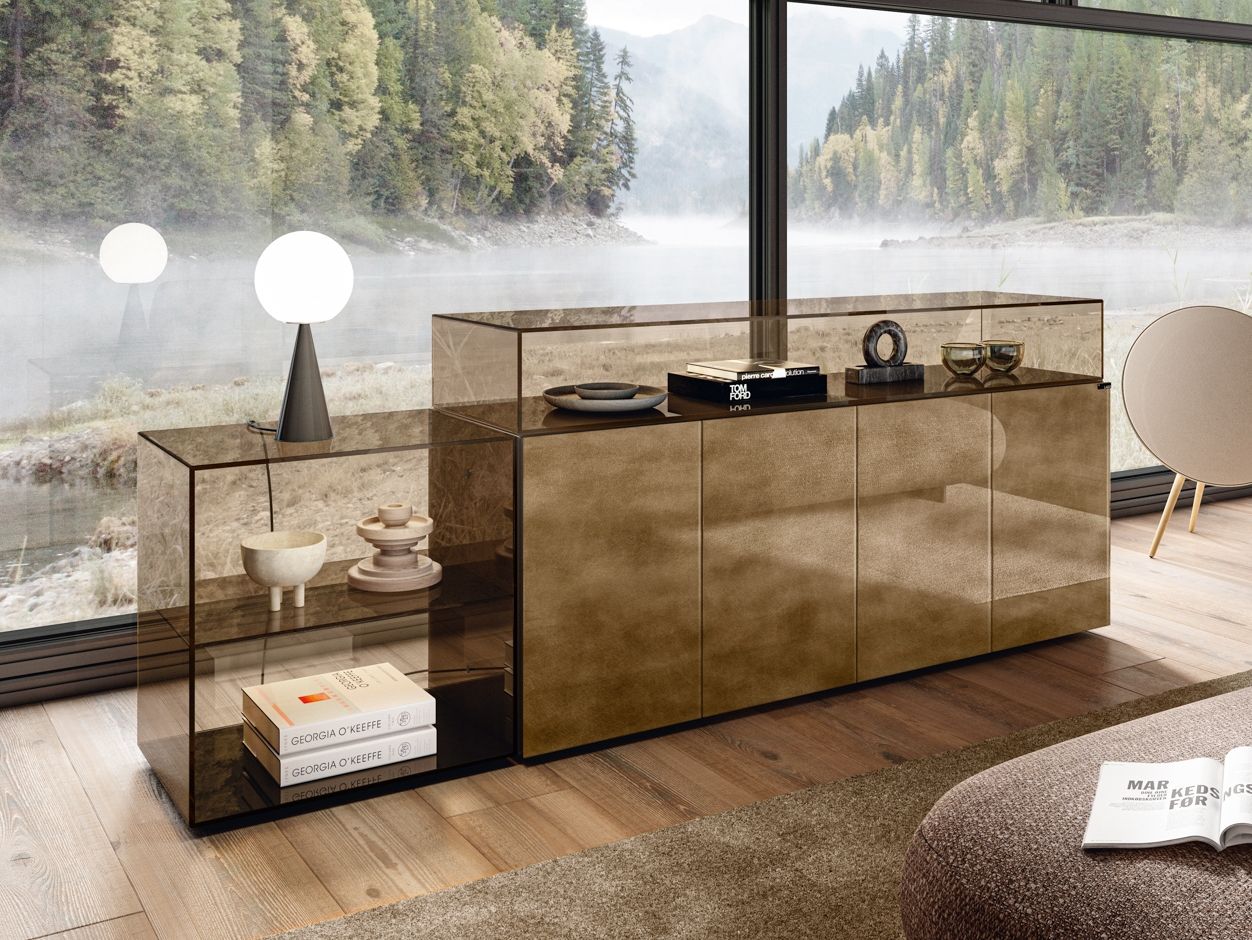 36E8 GLASS 1325 | Sideboard Glass sideboard By Lago | design Daniele Lago