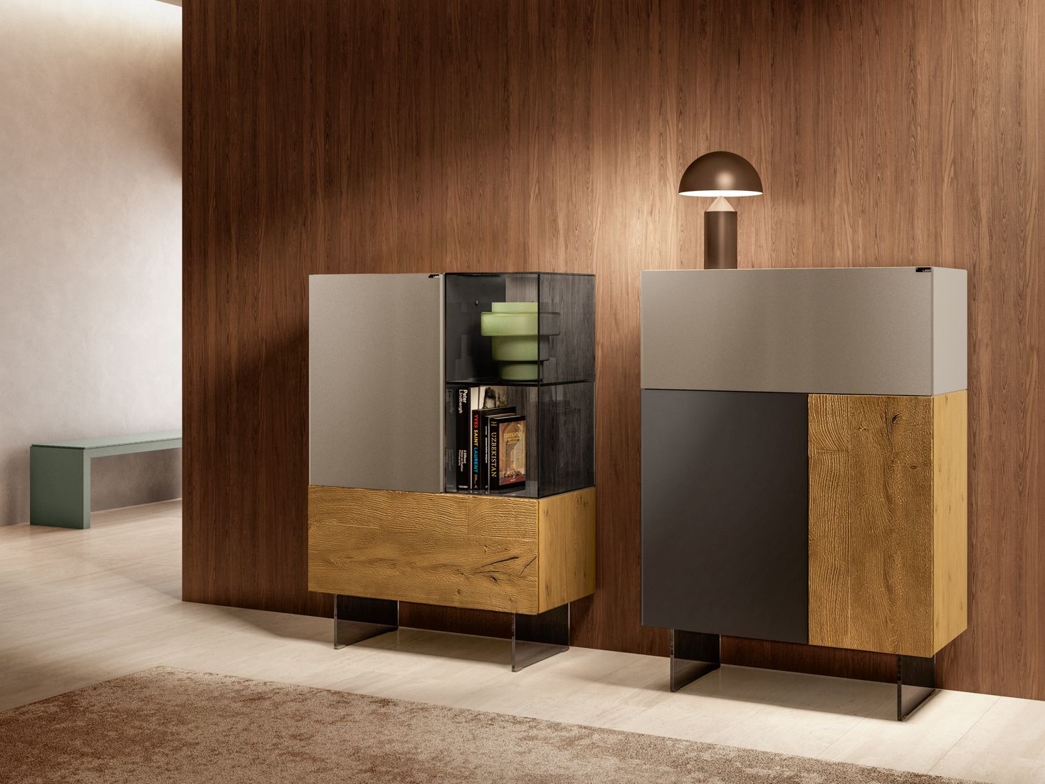 36E8 GLASS 1325 | Sideboard Glass sideboard By Lago | design Daniele Lago