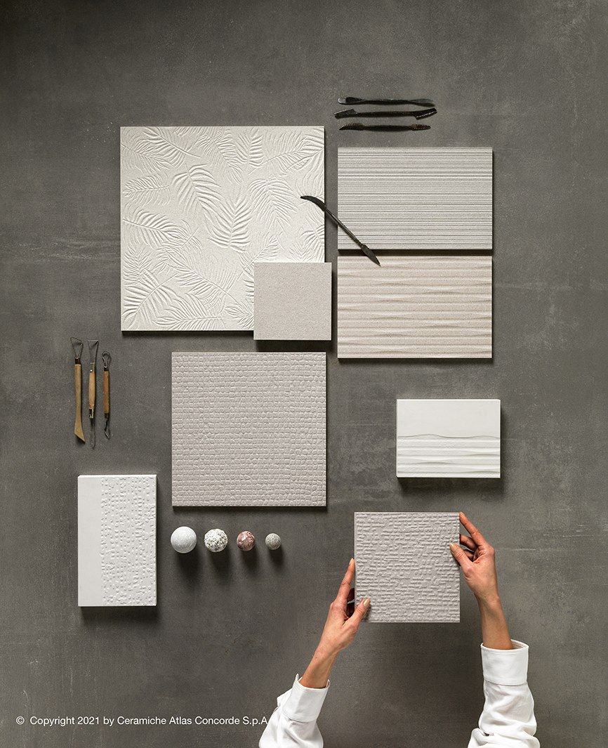 3D WALL CARVE FIELD Wall tiles with stone effect By Atlas Concorde