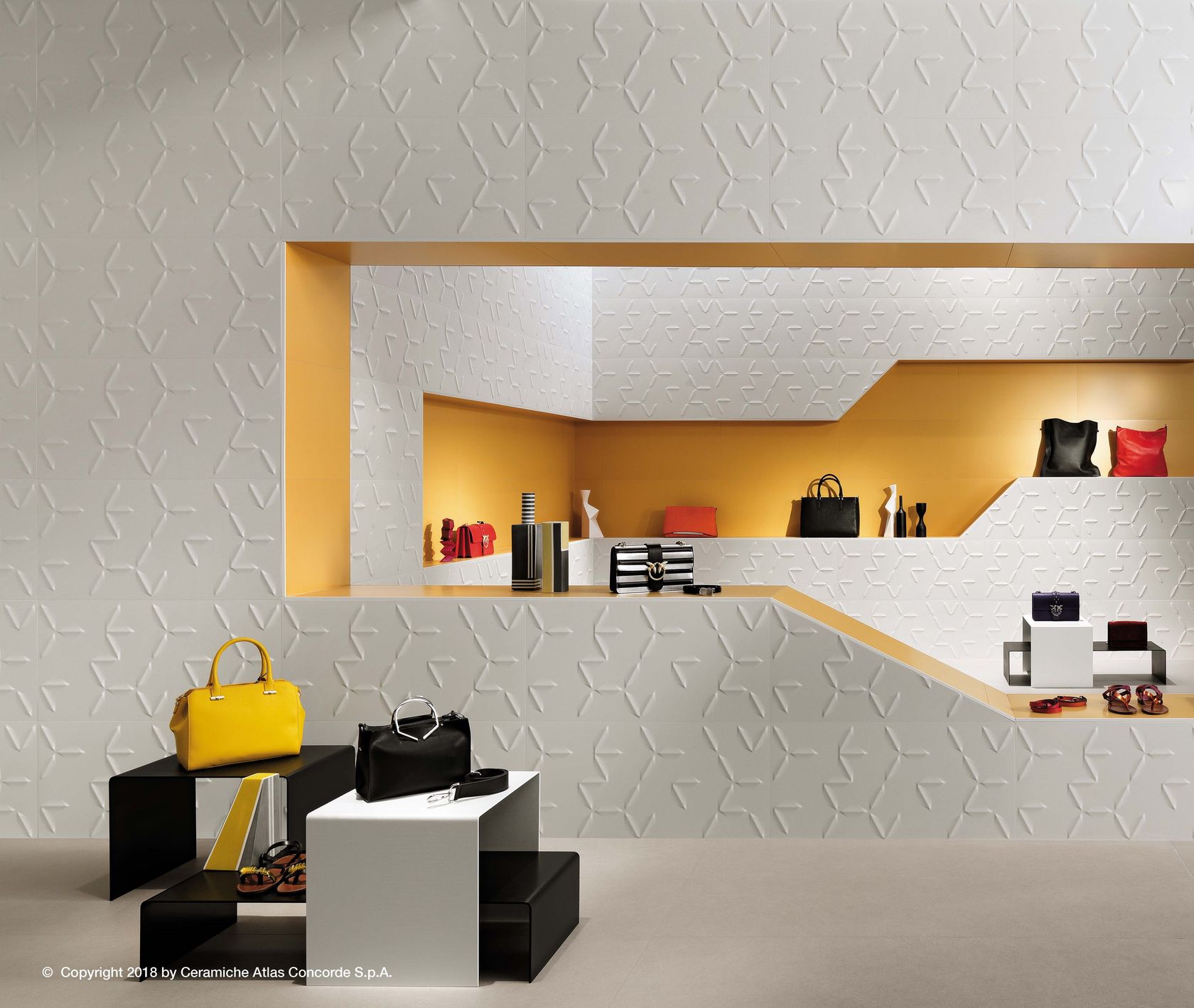 White-paste 3D Wall Cladding 3D WALL DESIGN FLAKE 3D Wall Design ...