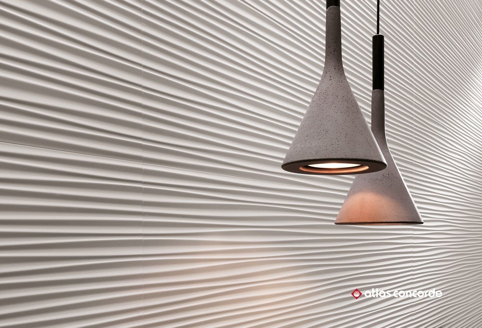 3D WALL DESIGN FLOWS White-paste 3D Wall Cladding By Atlas Concorde