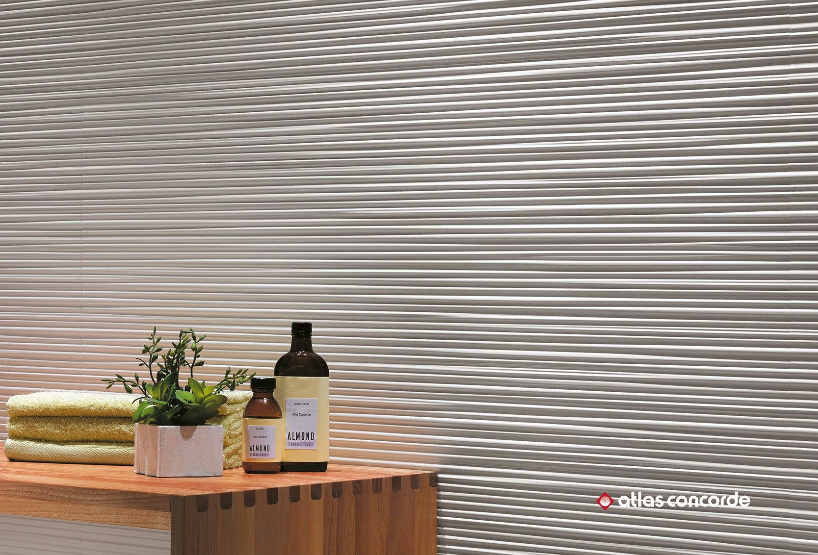 White-paste 3D Wall Cladding 3D WALL DESIGN LINE By Atlas Concorde