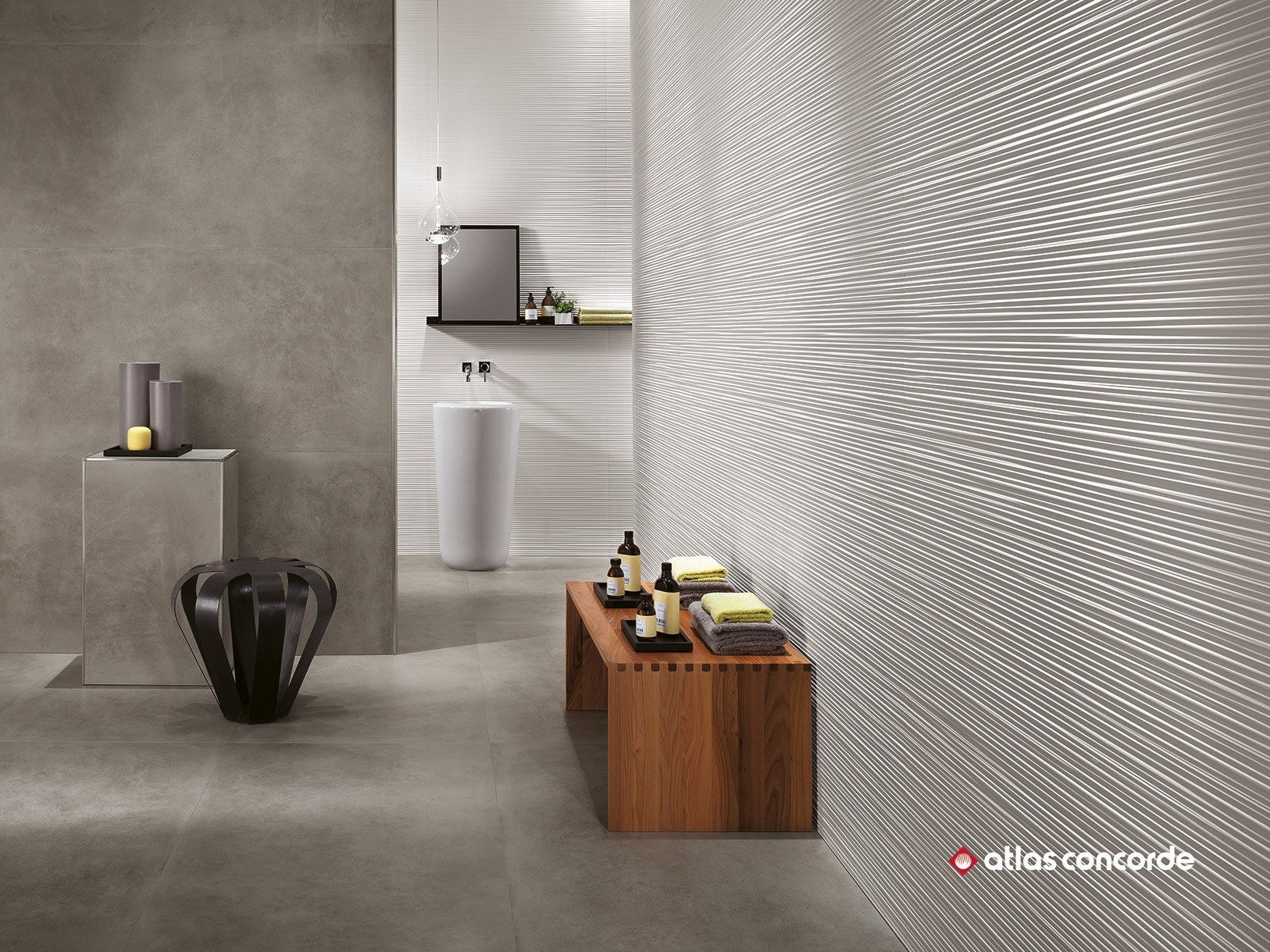 3D WALL DESIGN DUNE White-paste 3D Wall Cladding By Atlas Concorde