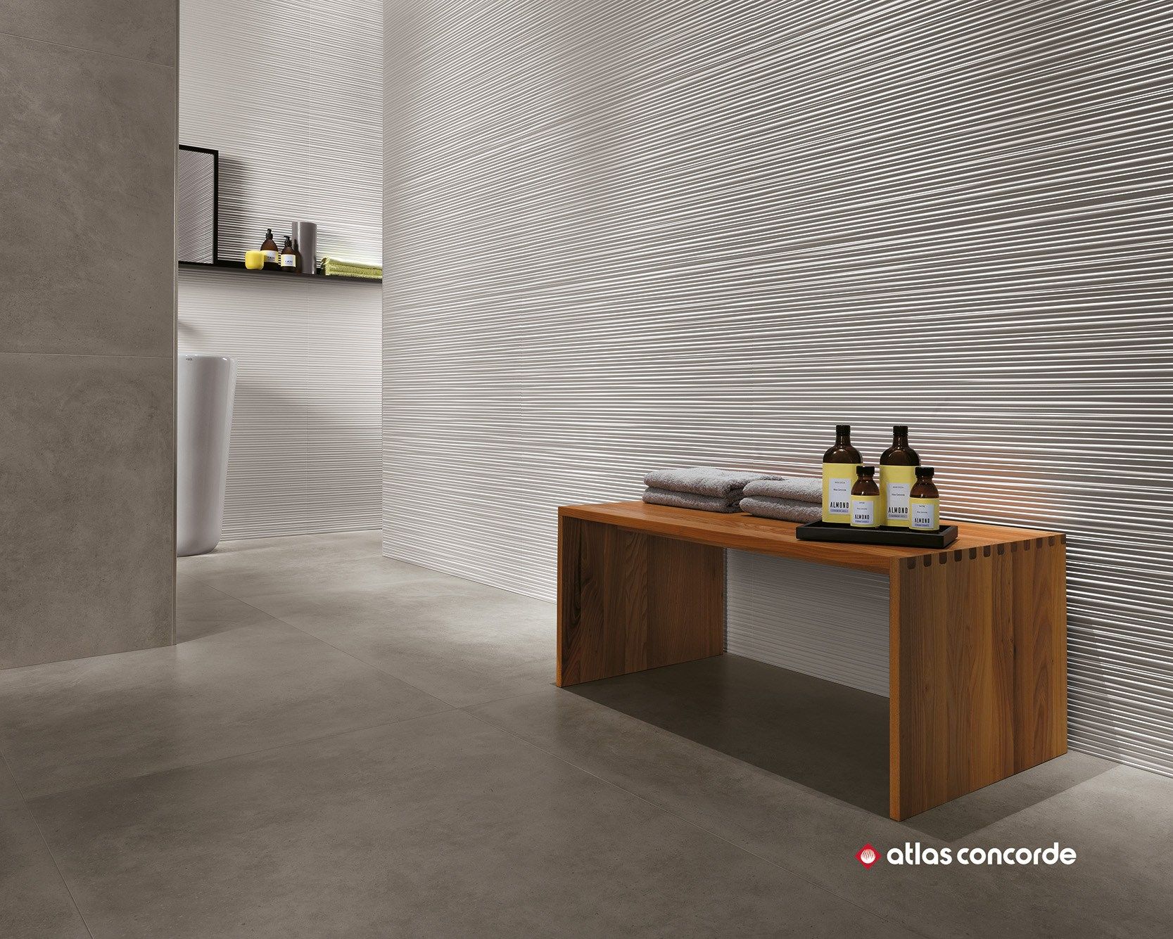 White-paste 3D Wall Cladding 3D WALL DESIGN LINE By Atlas Concorde