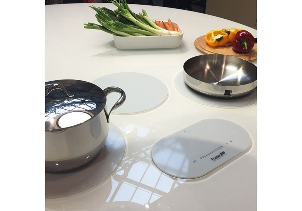 Induction flush-mount glass ceramic hob 4 ZONE MODULAR IND.WHT Modular ...