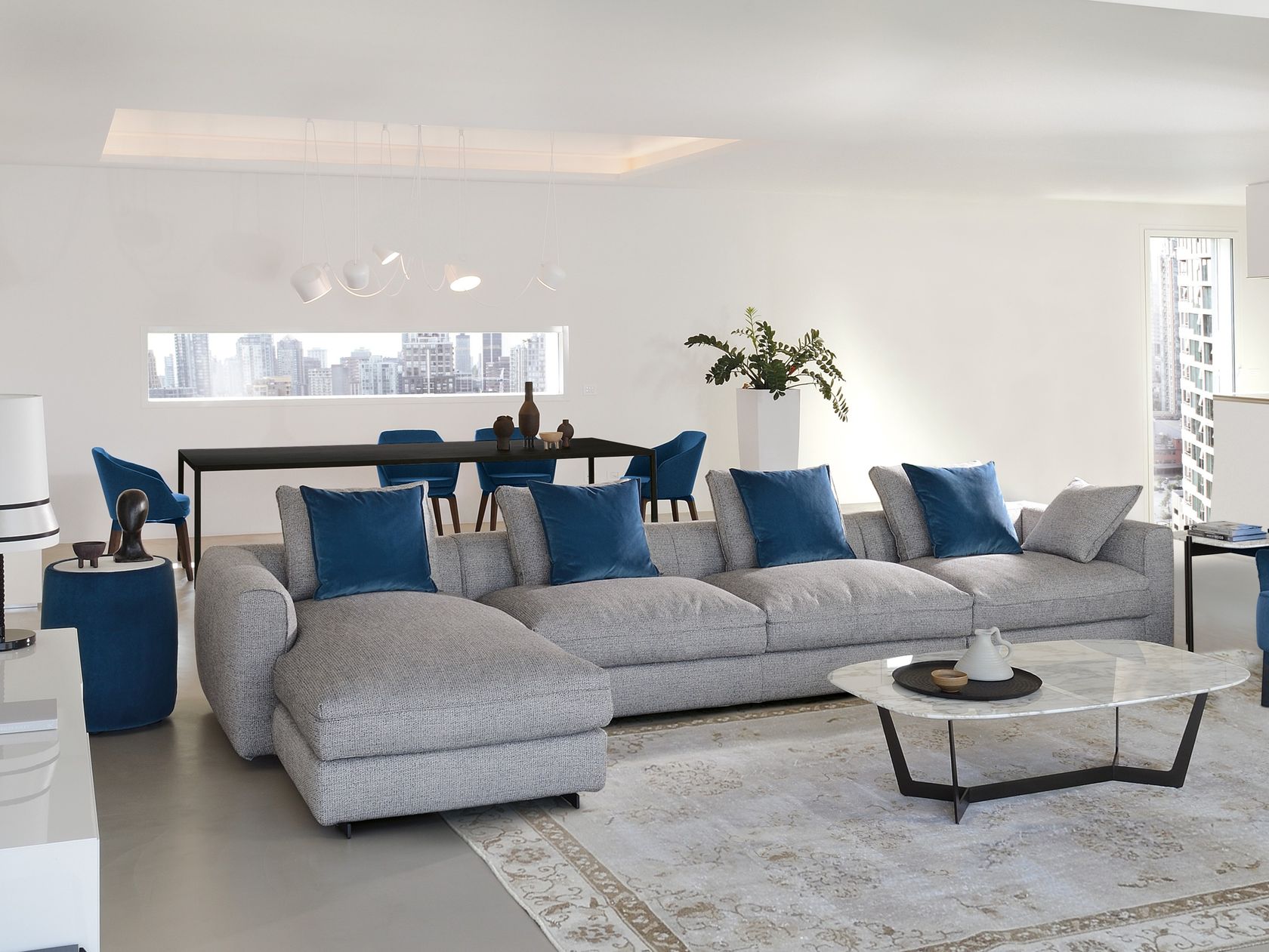 CAPETOWN 3 seater curved sofa By CTS SALOTTI | design Marconato & Zappa