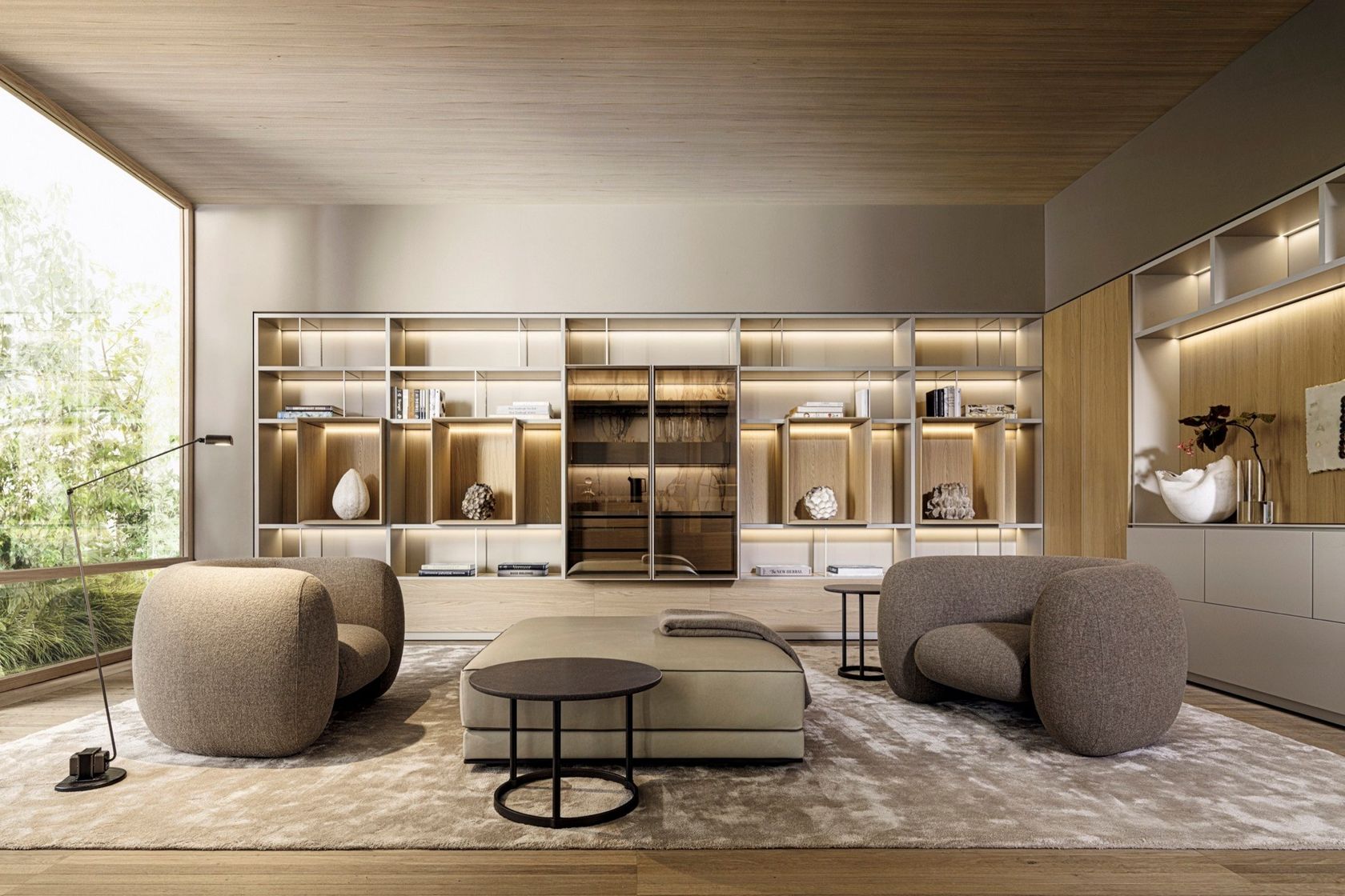 505 UP SYSTEM Sectional wooden storage wall By Molteni & C. | design ...