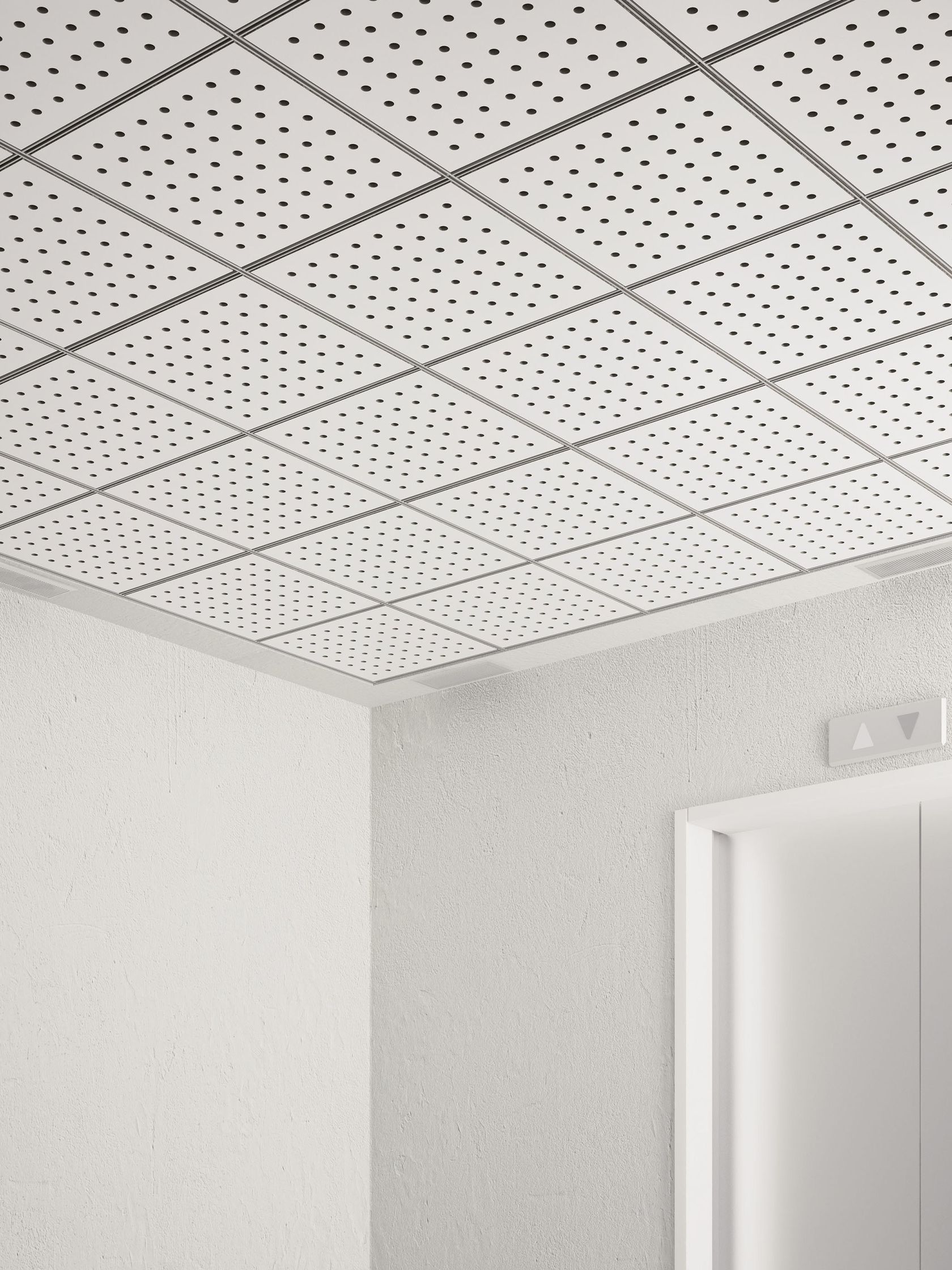 60x60/120 SYSTEM Acoustic MDF ceiling panels By FANTONI