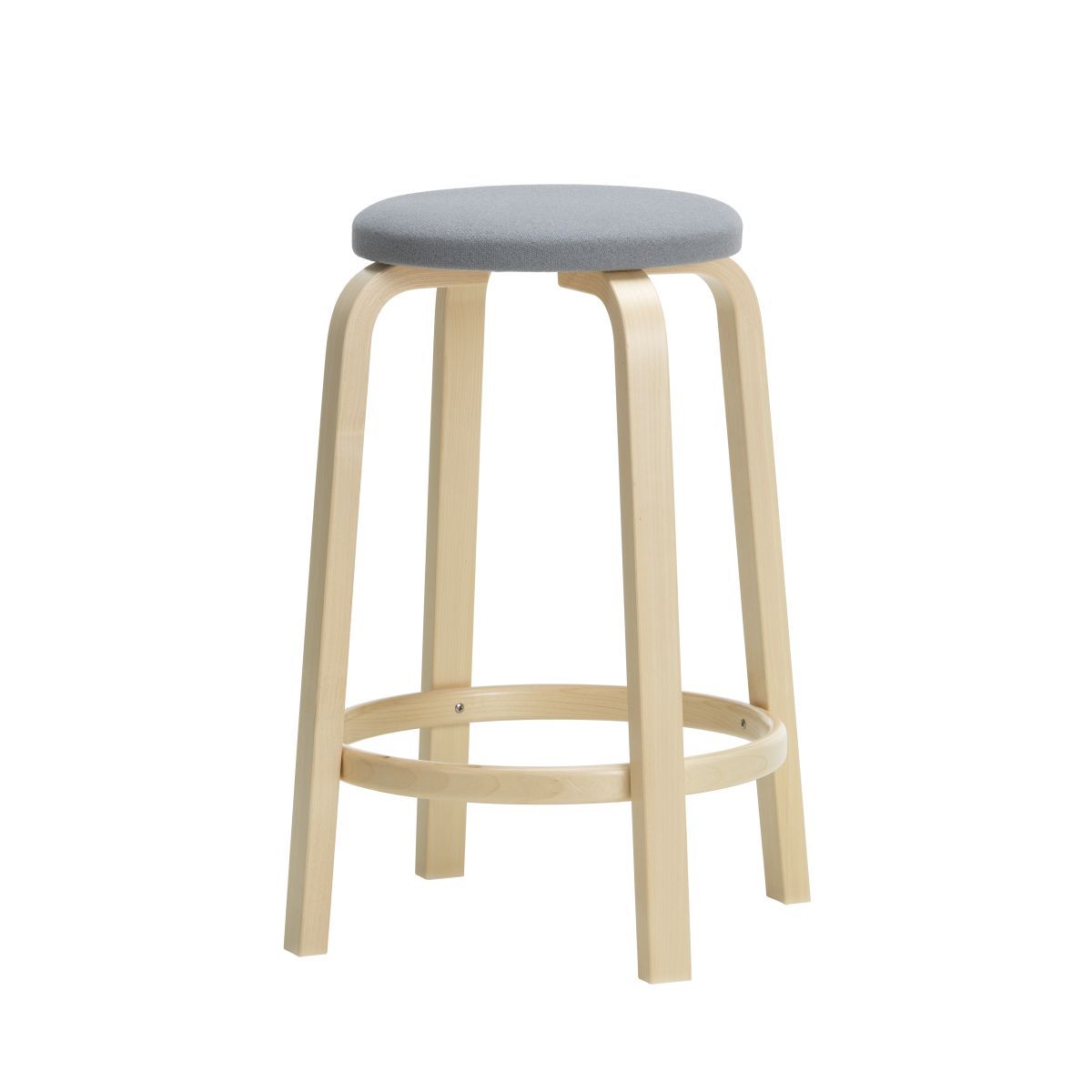 L-LEG High wooden stool By Artek | design Alvar Aalto