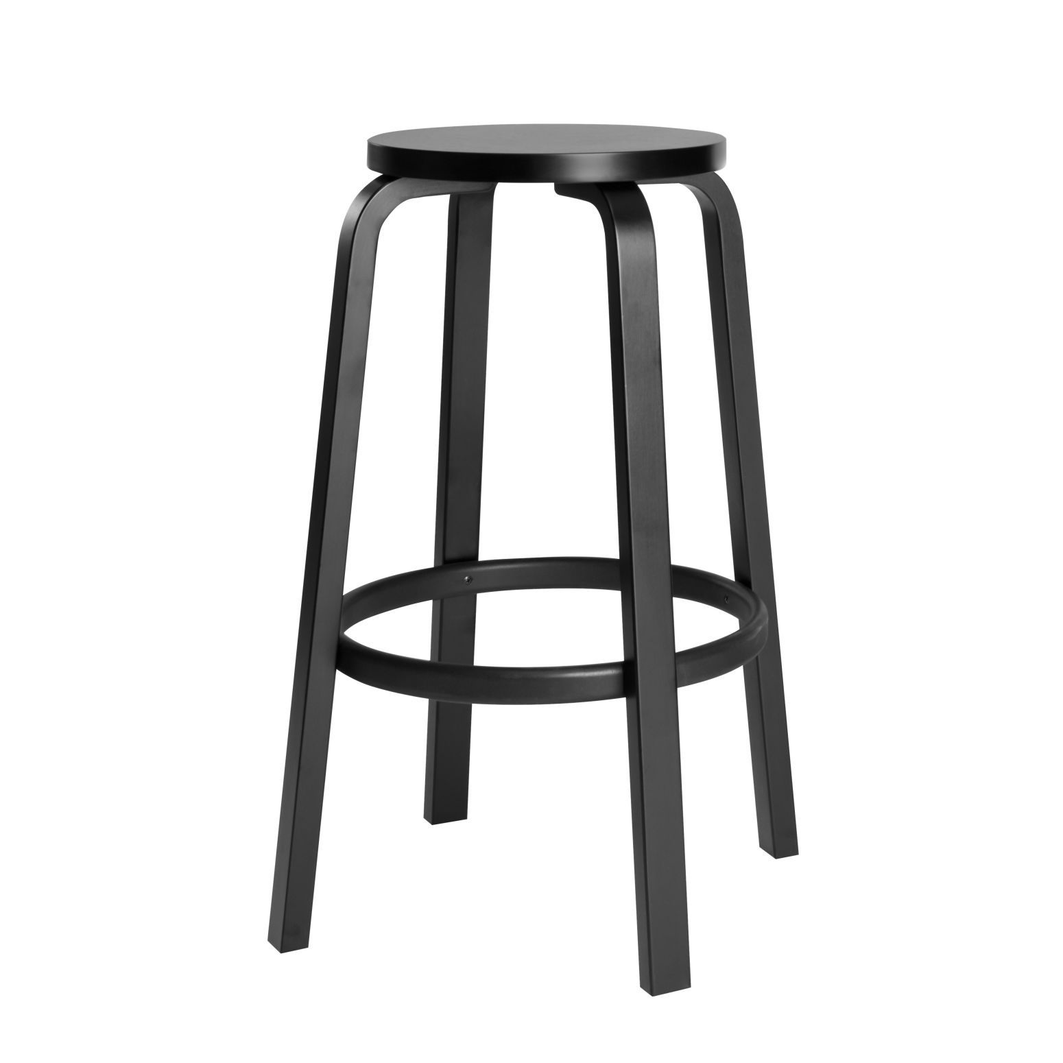 L-LEG High wooden stool By Artek | design Alvar Aalto