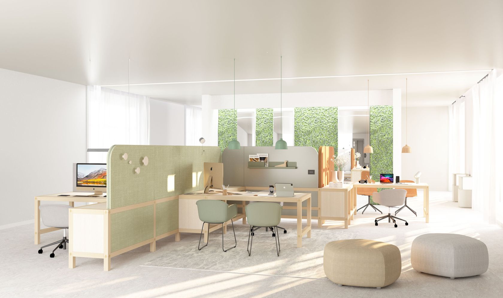 6x6 - OFFICE Multiple office workstation for open space By 6x6 | design ...