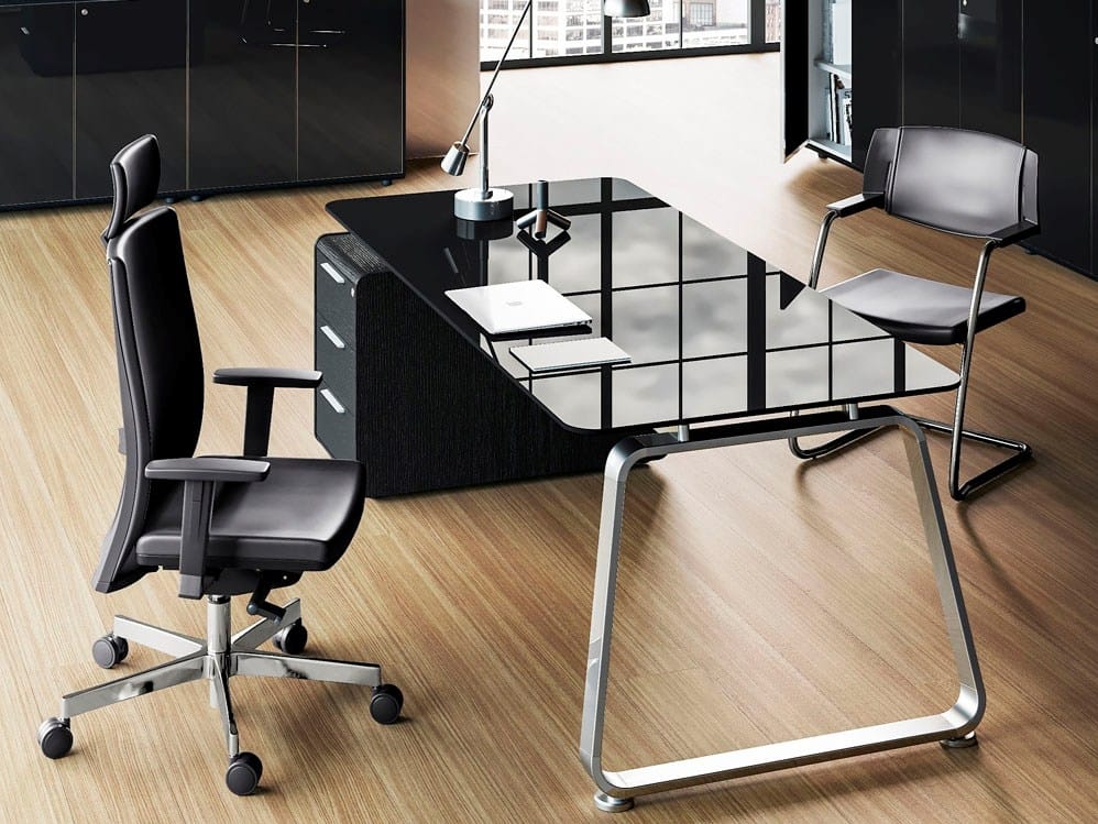 70'S SEVENTIES | Office desk with drawers By Las Mobili design Nikolas ...