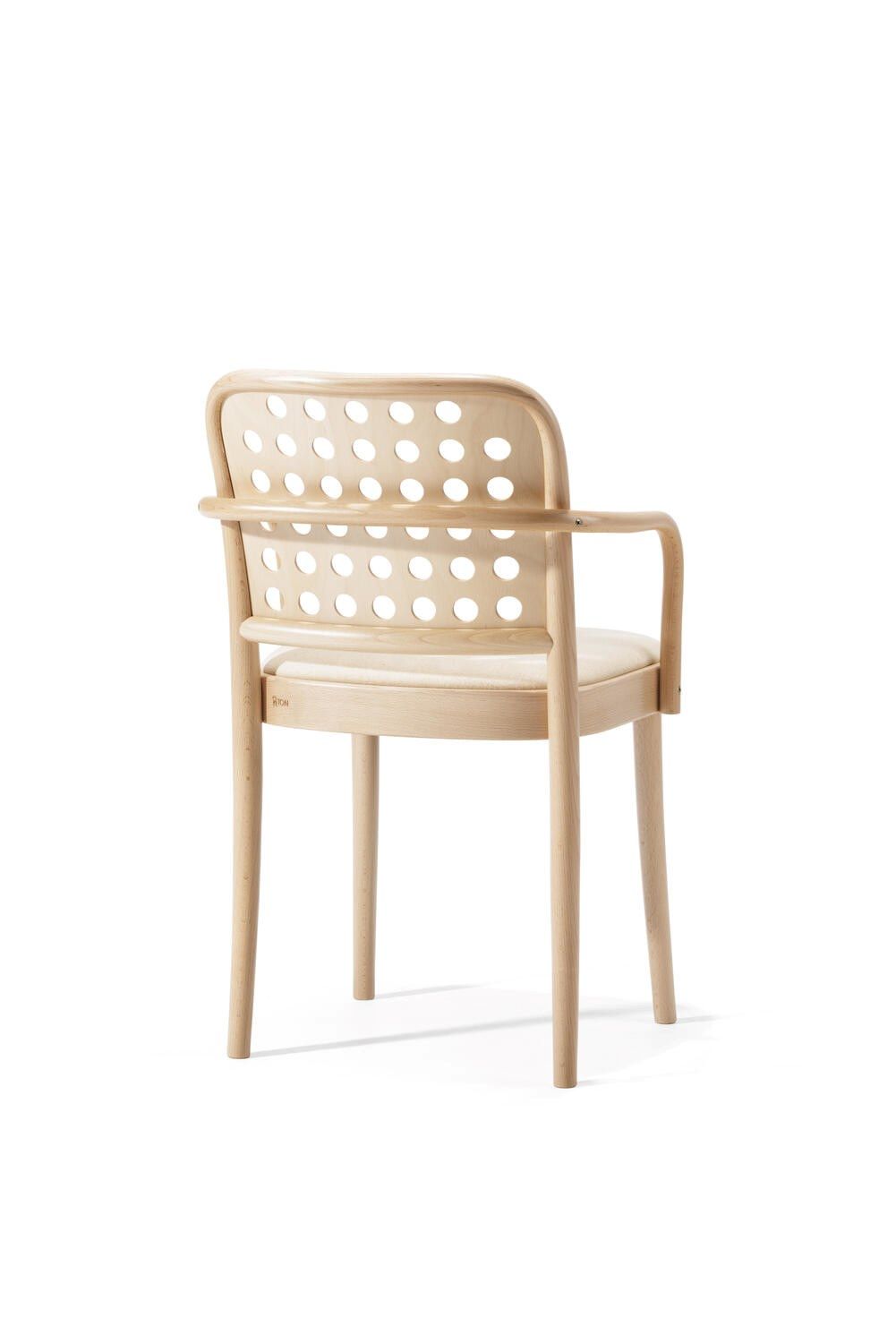 822 Wooden chair with armrests with integrated cushion By TON | design ...