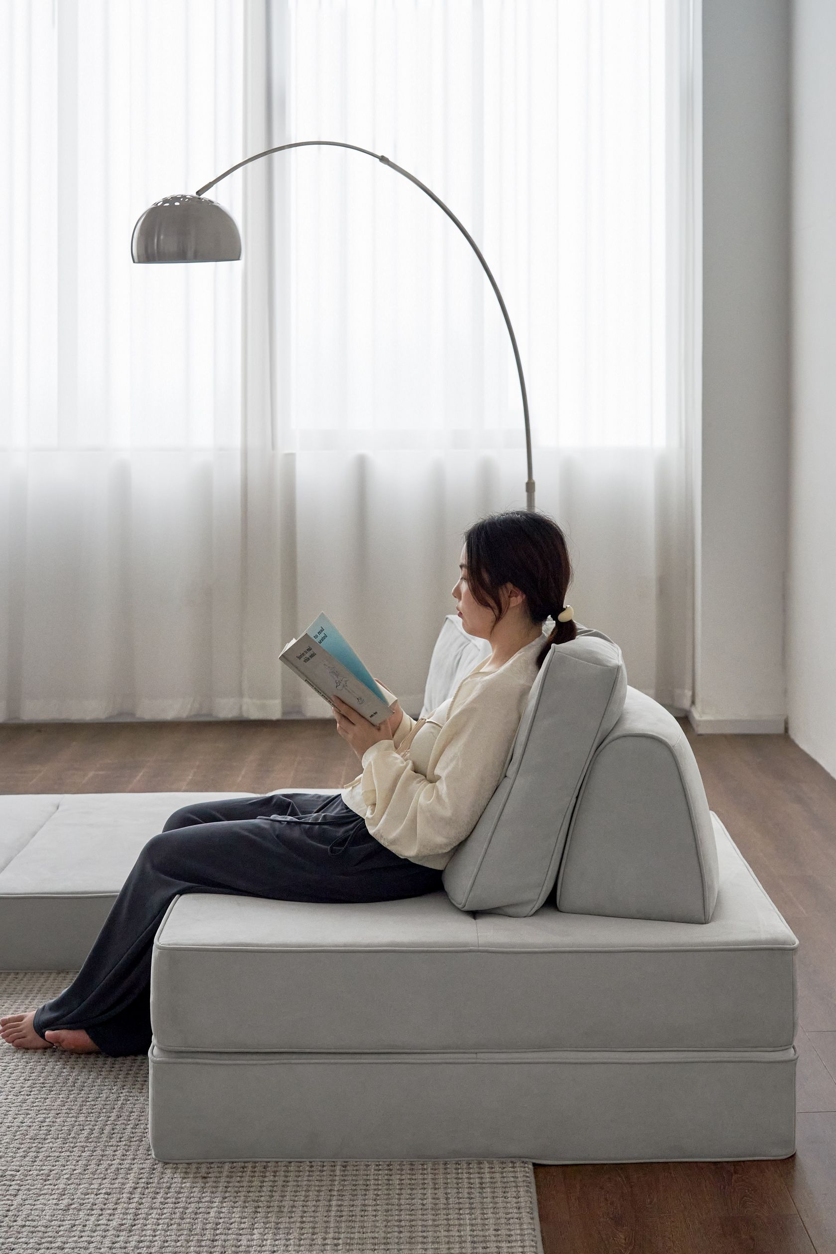 9-LAYER Convertible 2 seater fabric sofa By grado design