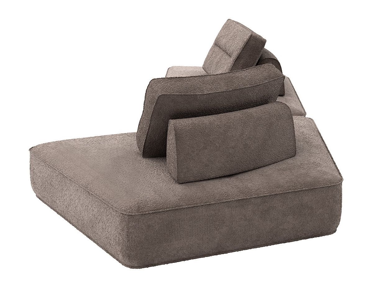 9-LAYER THICK | Curved sofa Modular curved fabric sofa By grado design