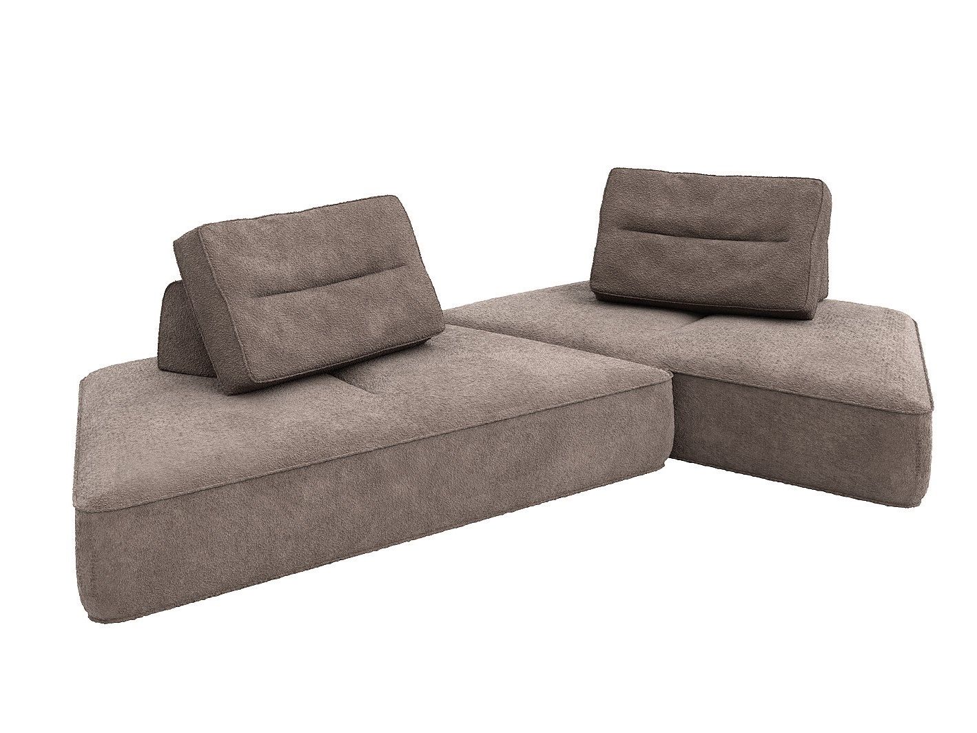 9-LAYER THICK | Curved sofa Modular curved fabric sofa By grado design